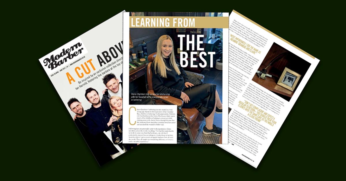 Eagle & Bear Featured In Modern Barber Magazine